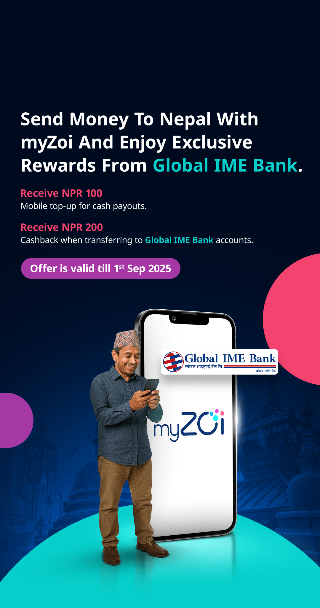 MyZoi Global IME Rewards – Nepal Remittance Offers